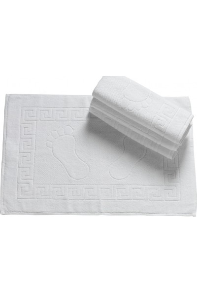 Rh Tekstil 4 Adet Talia Serisi Ayak Havlusu 50X70 255GR Beyaz