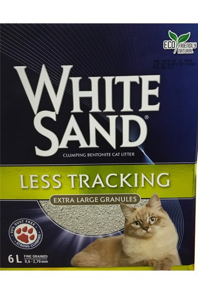 White Sand Less Tracking Extra Large Granül 6 Lt - Ever Clean White Sand Less Tracking Extra Large Granül 6 Lt - Ever Clean