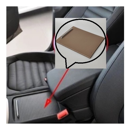 OEM Passat B6 / B7 Bardaklık Sürgülü Kapak Gri (Oem) Fiyatı