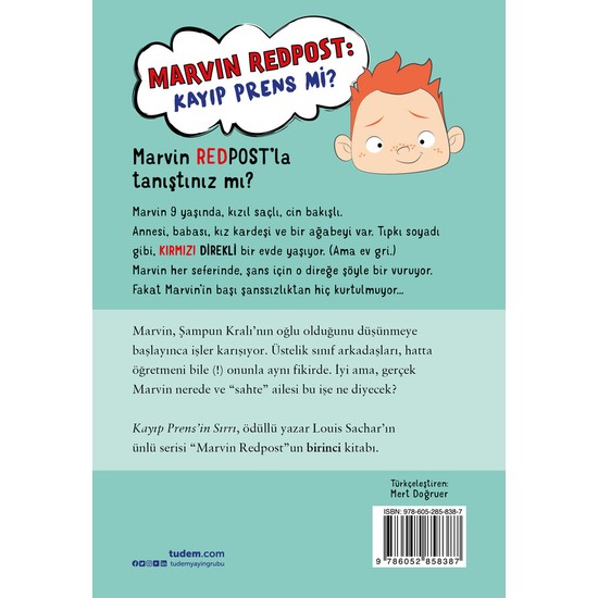 Marvin Redpost: Kayıp Prens’in Sırrı - Louis Sachar Kitabı