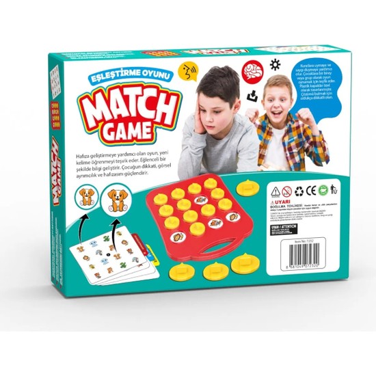 Uconex Match Game Eşini Bul Game Eğitici Eşleme ve Hafıza Fiyatı