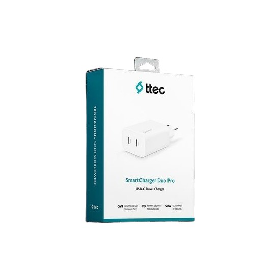 Ttec T.tec 2SCG01B Smartcharger Duo Pro Gan 50W Pd Seyahat Fiyatı