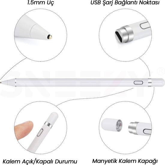 Sneezy Samsung Tab A8 T290 8.7 Inç Uyumlu Inkscribe Dokunmatik Çizim ve ...