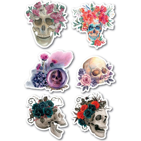 Postifull Kuru Kafa Temalı Sticker Seti - 6 Adet Etiket Fiyatı
