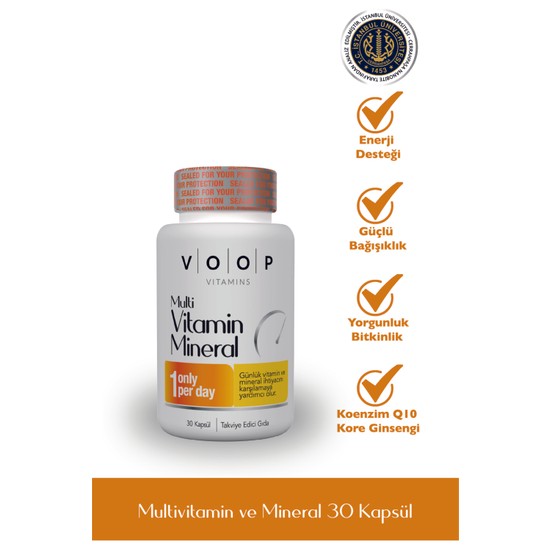 VOOP Multivitamin Multimineral 30 Kapsül - OnuAl Fiyat Arşivi