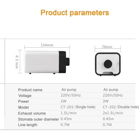 Duoliang Shop CT202 A Set Stili Ab Fişi Süper Sessiz Balık Kültürü ...