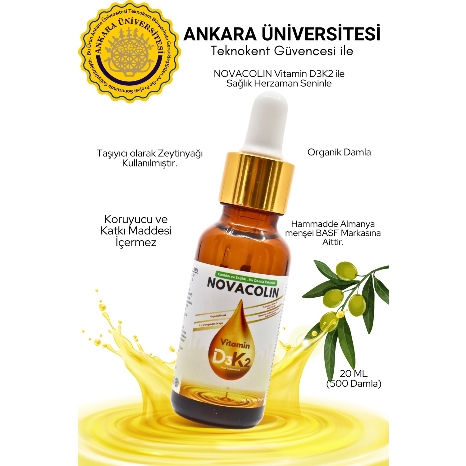 Novacolın Vitamin D3+K2 Fiyatı, Taksit Seçenekleri ile Satın Al