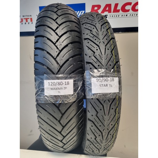 Maruti Tyres 90/90-18 ve 120/80-18 Motosiklet Lastik Takımı Fiyatı