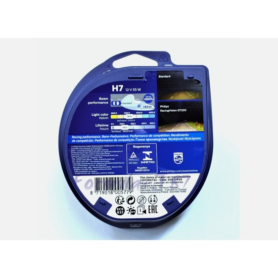 Philips H7%200 Racing Vision GT200 Ampul Seti Fiyatı