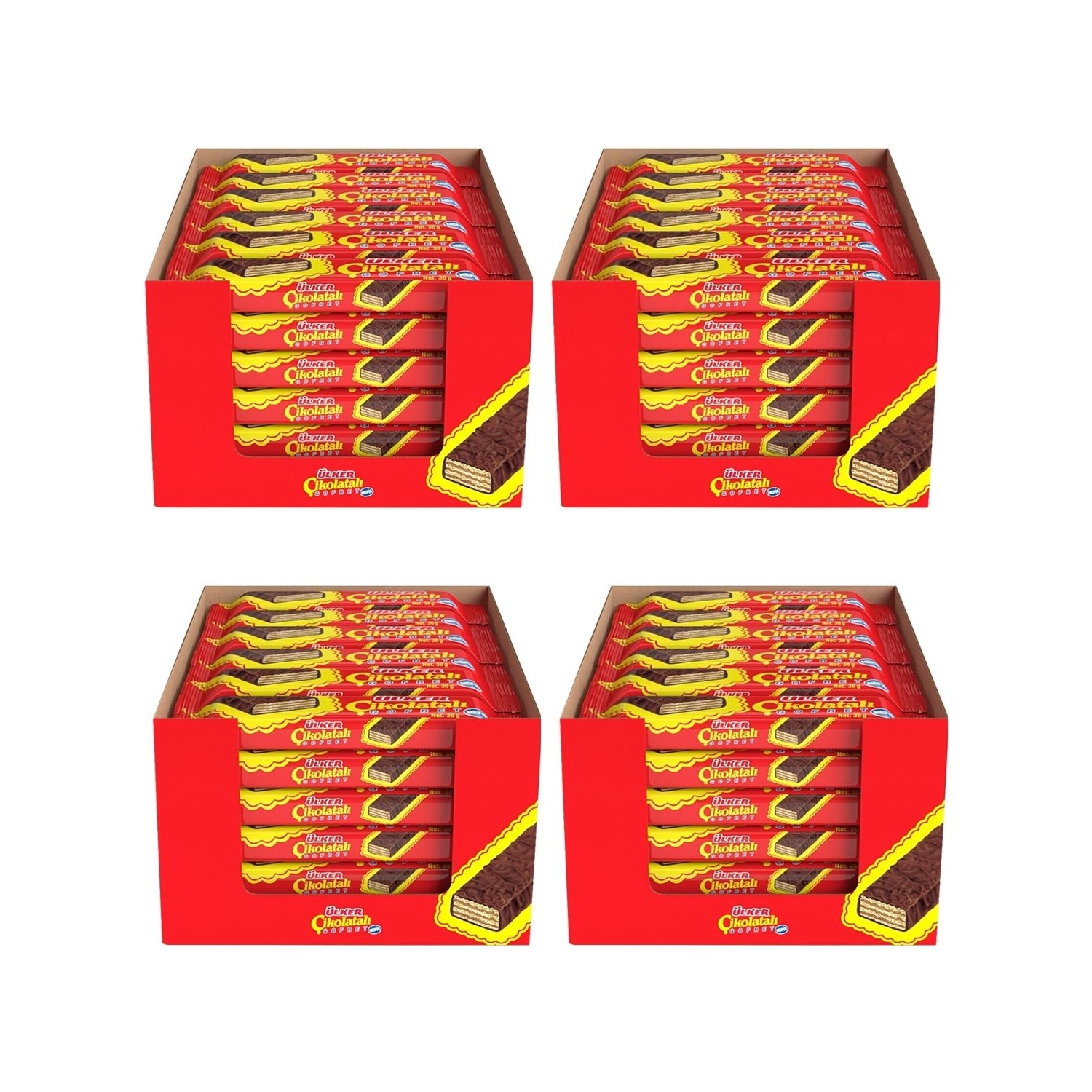 Ülker Çikolatalı Gofret 36 gr / 36 Lı x 4 Kutu (144 Adet) Fiyatı