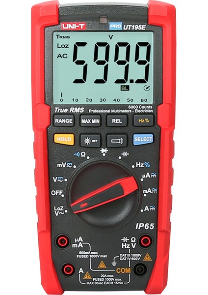 Uni-T UT195E (Gs) Profesyonel Seri Dijital Multimetre (Pro Fiyatı