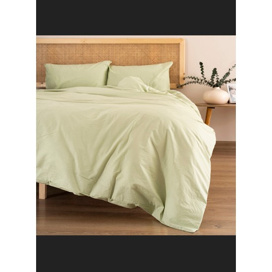 Dafne Moda Çift Kişilik Pamuk Nevresim Takımı Lıght Green Fiyatı