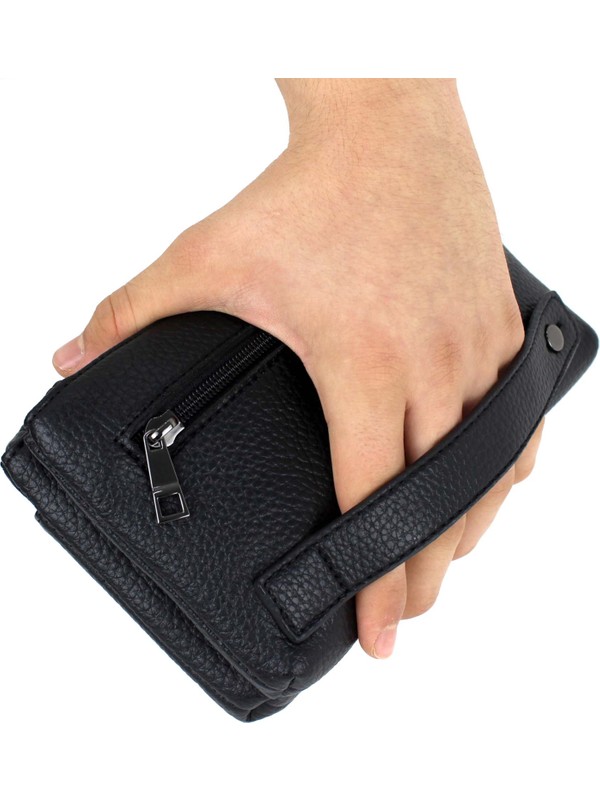 Derise Club Siyah Renk Erkek Çok Bölmeli Kemerli Portföy El Fiyatı