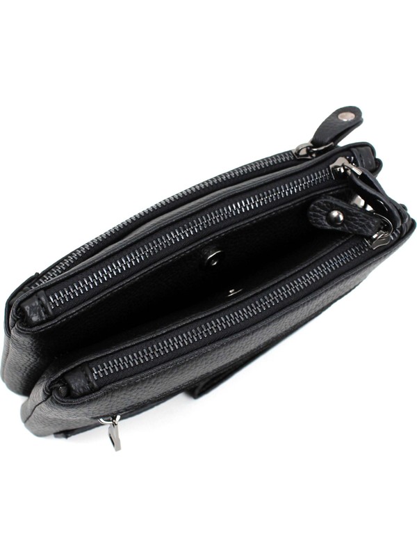 Derise Club Siyah Renk Erkek Çok Bölmeli Kemerli Portföy El Fiyatı