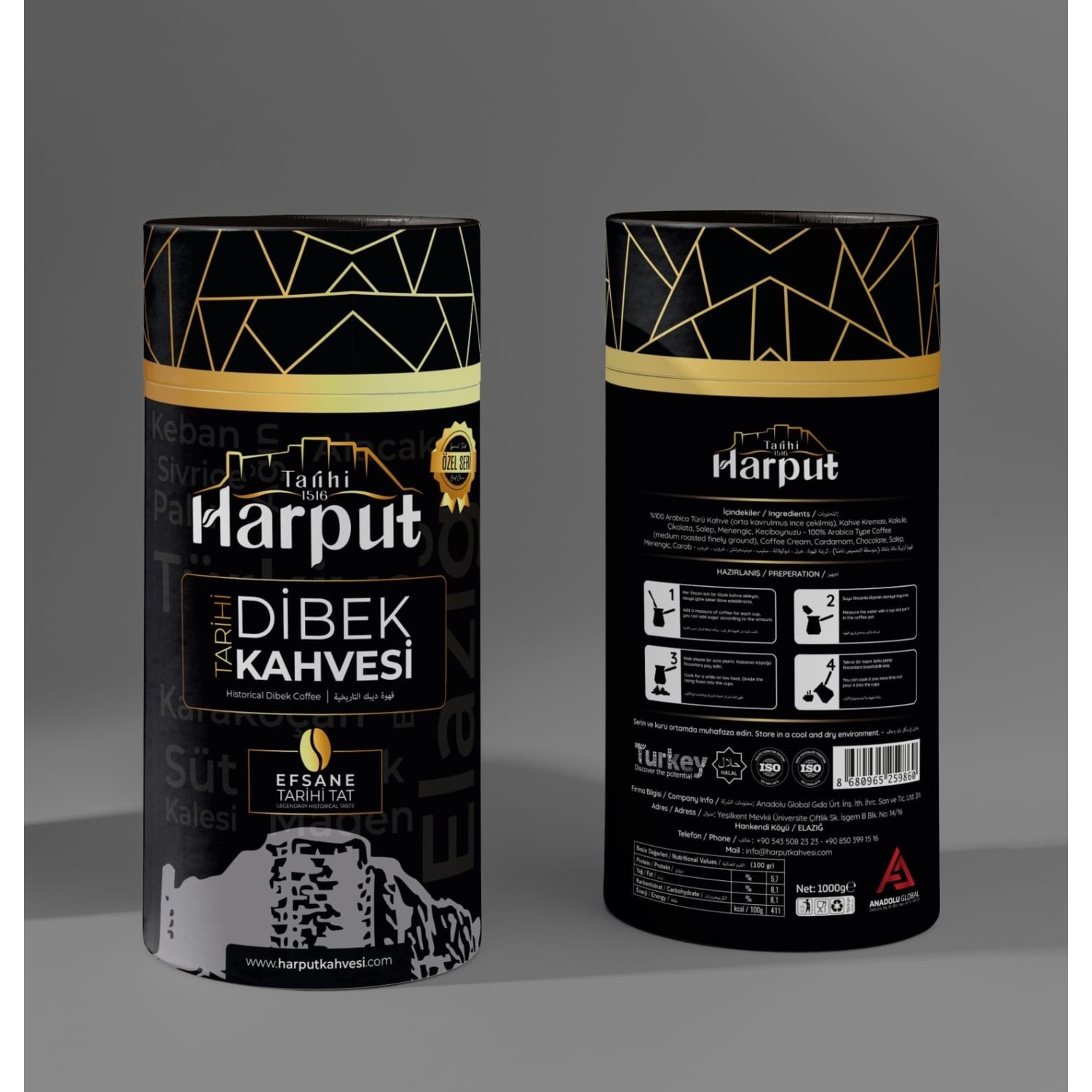 Tarihi Harput Dibek Kahvesi 3X1000GR Fiyatı - Taksit Seçenekleri