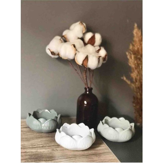 Dures Butik Dures Dekoratif 3'lü Mix Lotus Mumluk Fiyatı
