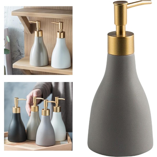 Toyra Aksesuarları Gri Için Seramik El Pompa Dispenseri Fiyatı