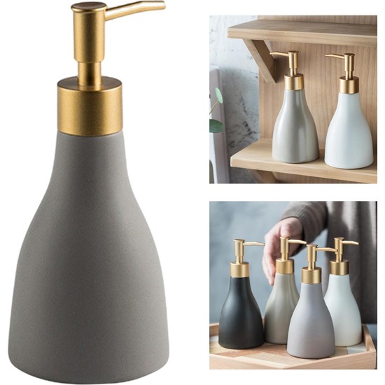 Toyra Aksesuarları Gri Için Seramik El Pompa Dispenseri Fiyatı