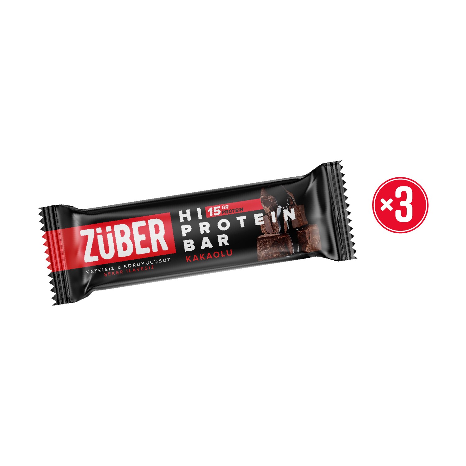 Züber Yüksek Protein Bar Kakaolu 45G x 3 Adet Fiyatı