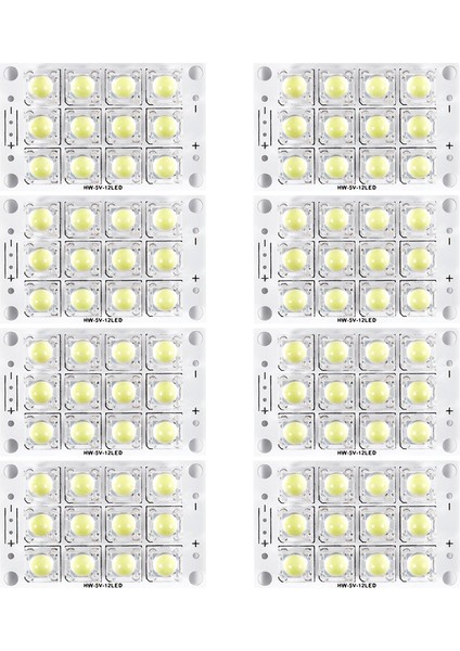 Talent 8x Yeni Dc 3V 5V 12 LED Süper Parlak Beyaz Piranha Fiyatı