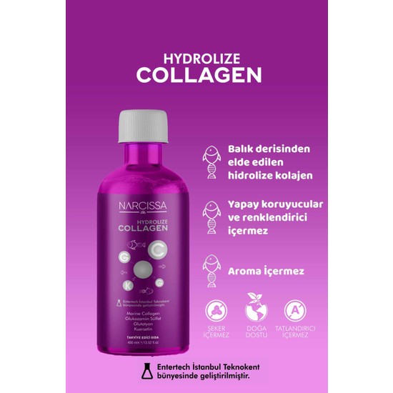 Narcissa Hydrolize Collagen - %100 Saf Marine Collagen, Hidrolize ...