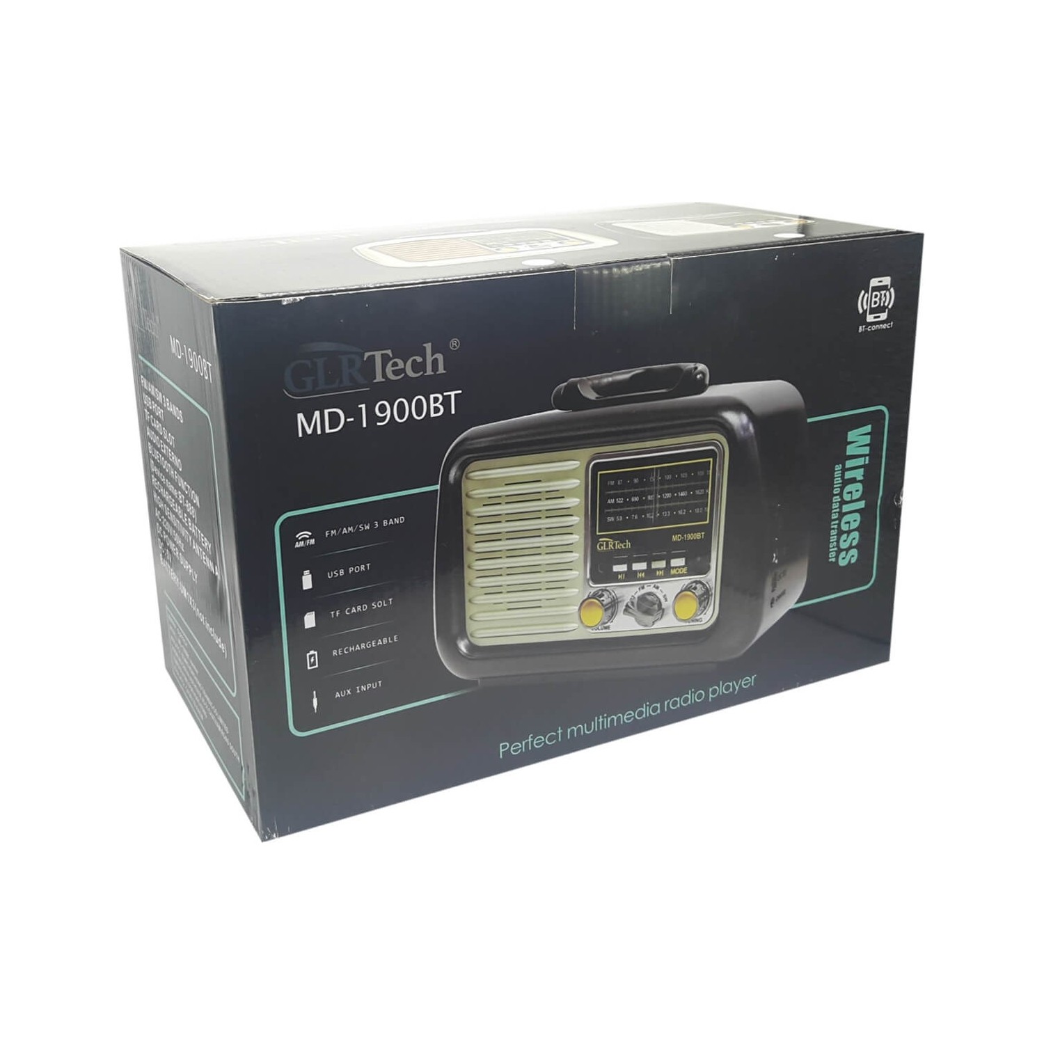 Glr MD-1900BT Bluetooth Hoparlörlü Nostaljik Radyo Fiyatı