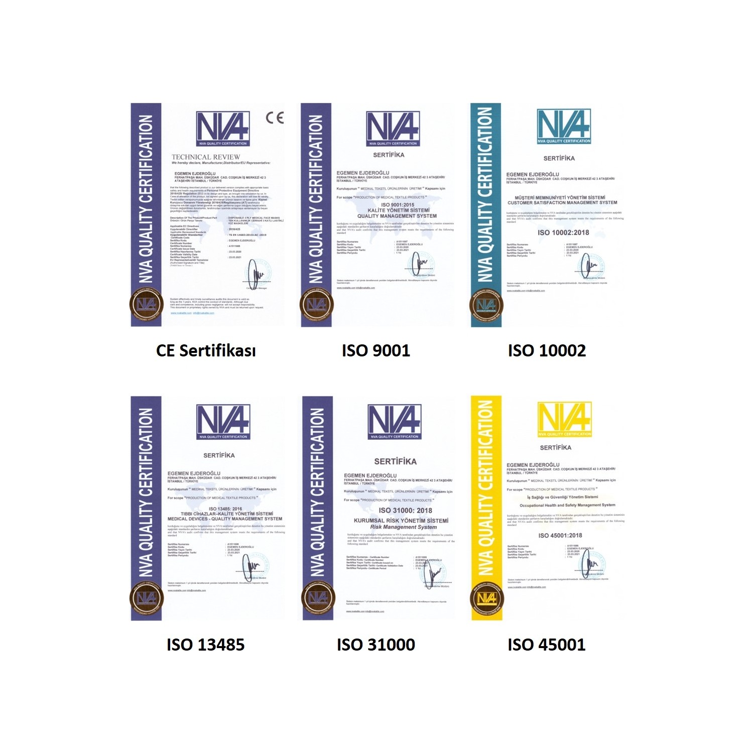 Egemod Meltblown Filtreli ÜTS Kayıtlı Dikişsiz 3 Katlı Telli Fiyatı