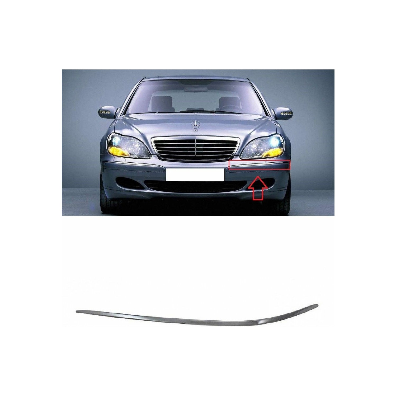 Mercedes W220 Tampon Nikelajı Ön Sağ (Yeni Model) 2208850674 Fiyatı