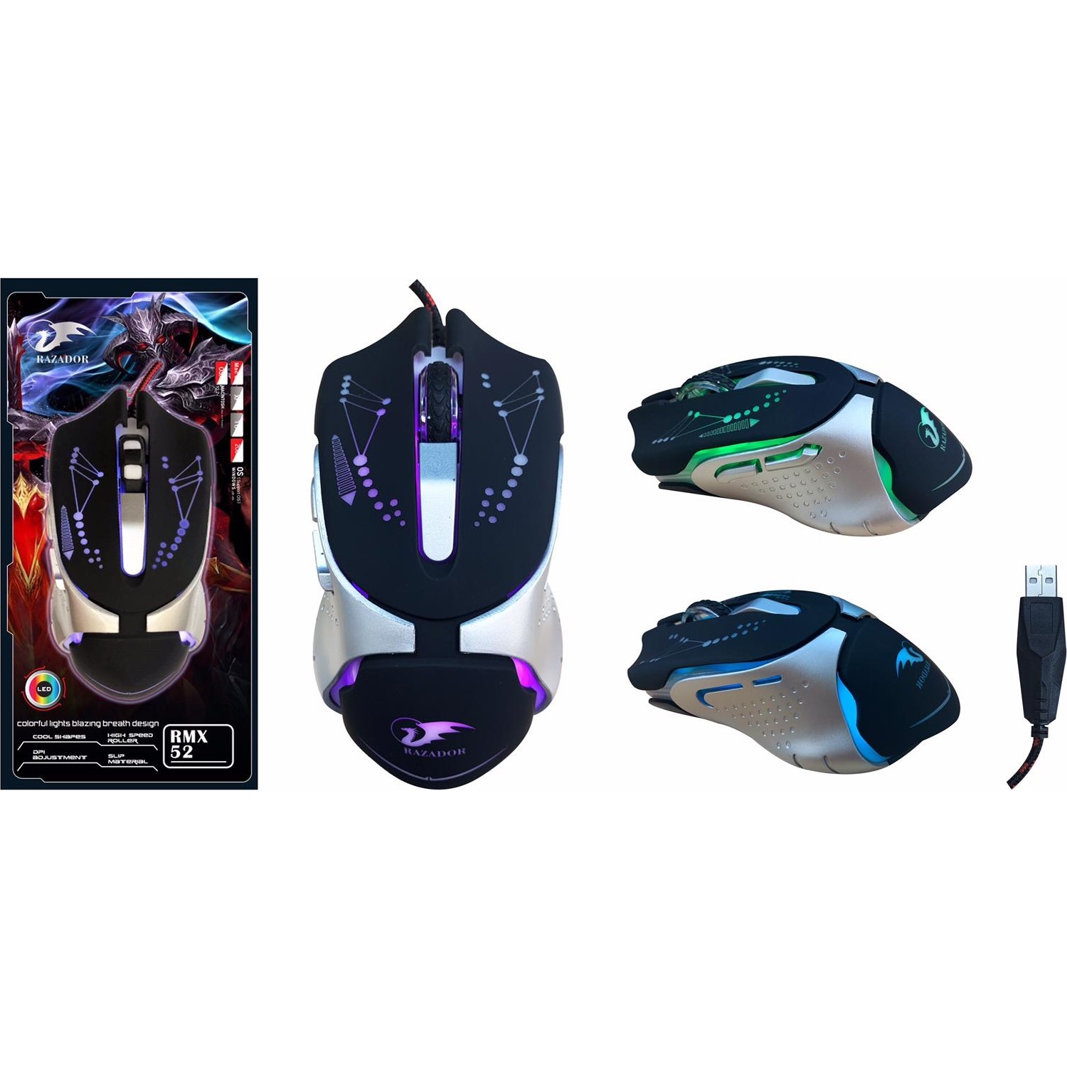 Razador Rmx-52 Optik Gaming Işıklı Oyuncu Mouse Fiyatı