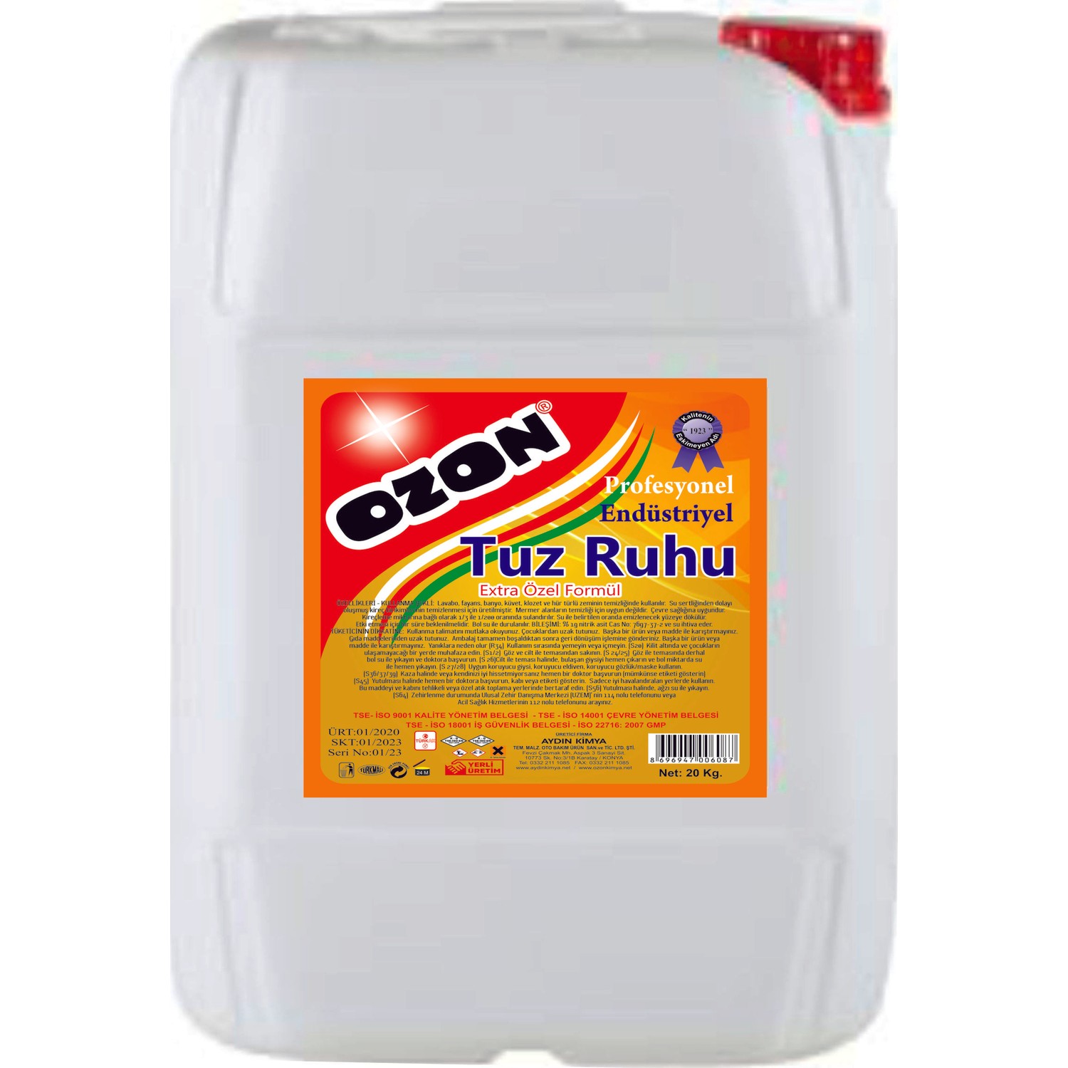 Ozon Tuz Ruhu 20 kg ( Koli Içi 1 Adet ) Fiyatı - Taksit Seçenekleri