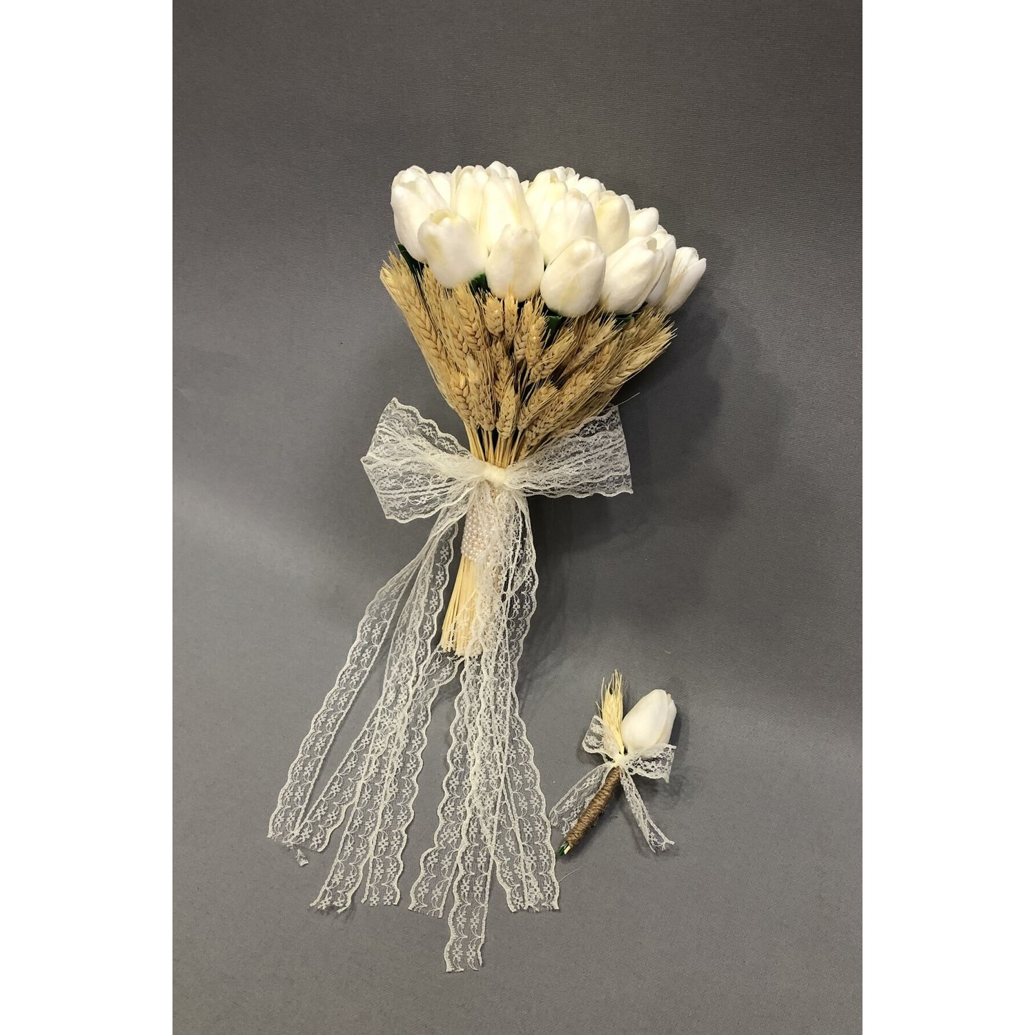 Hayalperest Boncuk Islak Lale ve Başaklı Gelin Eli ve Damat Fiyatı