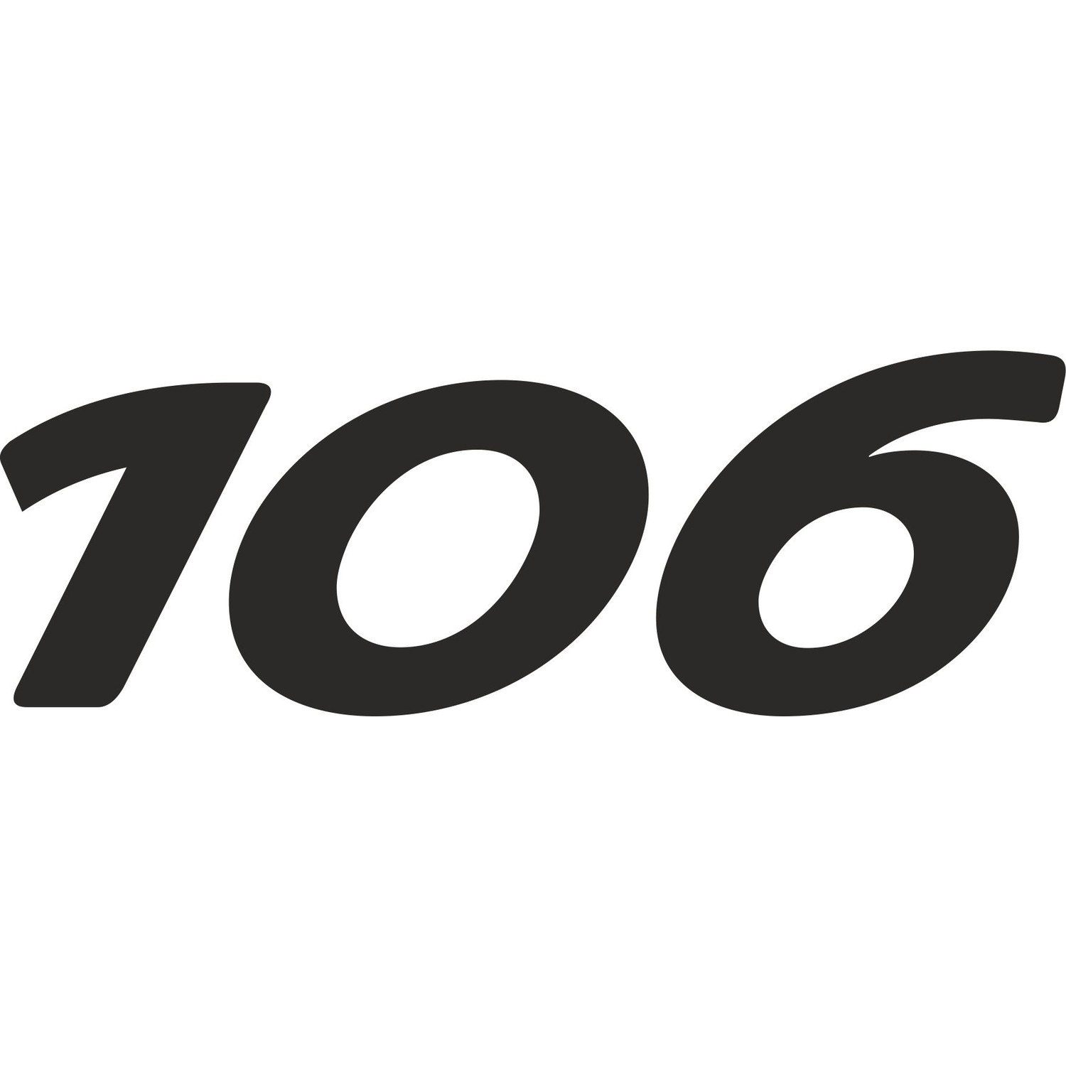 Sticker Fabrikası Peugeot 106 Logo Stticker 00692 Fiyatı