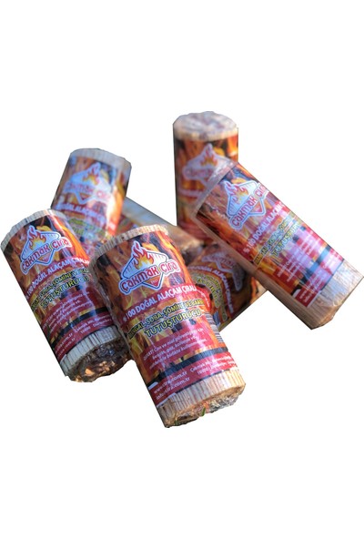 Çakmak Çıra - Doğal Çam Çırası Rulo 10'lu Paket - Mangal, Soba, Şömine, Barbekü Tutuşturucu