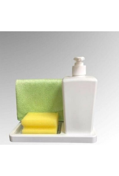 Mutfak Sıvı Sabunluk Süngerlik Elbezi Askılık