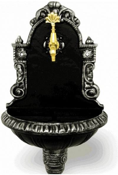 Merkez Fırsatı Yeni Model Döküm Çeşme - Musluklu Çeşme Bahçe Çeşmesi Bahçe Döküm Çeşme Duvara Monte Çeşme