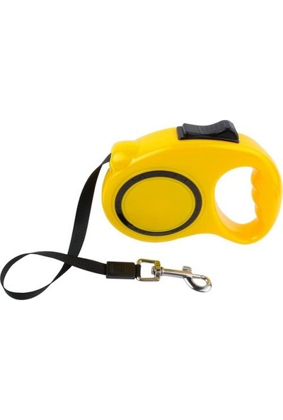 Flexi Otomatik Gezdirme Tasması Makaralı 3 Mt. Sarı Flexi Otomatik Gezdirme Tasması Makaralı 3 Mt. Sarı
