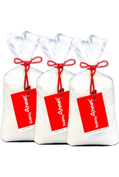 Tuzcu Ahmet Taş Değirmende Öğütülmüş Kristal Kaya Tuzu Kırmızı Etiket 3'lü x 1kg Tuzcu Ahmet Taş Değirmende Öğütülmüş Kristal Kaya Tuzu Kırmızı Etiket 3'lü x 1kg