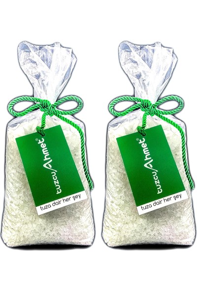 Tuzcu Ahmet Iri Taneli Kristal Çankırı Kaya Tuzu Yeşil Etiket 2'li x 1kg Tuzcu Ahmet Iri Taneli Kristal Çankırı Kaya Tuzu Yeşil Etiket 2'li x 1kg