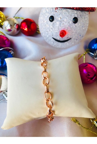 bioaksesuar Kadın Rose Gold Renk Kararmaz Çelik Bileklik