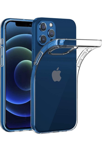 Fibaks Apple iPhone 12 Pro Max Kılıf A+ Şeffaf Lüx Süper Yumuşak 0.3mm Ince Slim Silikon Fibaks Apple iPhone 12 Pro Max Kılıf A+ Şeffaf Lüx Süper Yumuşak 0.3mm Ince Slim Silikon