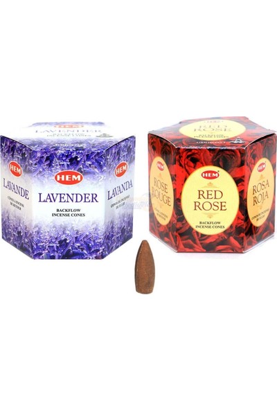 Dünyadan Hediyeler Lavanta ve Gül Geri Akış Şelale Tütsü Konileri 40 Adet Dünyadan Hediyeler Lavanta ve Gül Geri Akış Şelale Tütsü Konileri 40 Adet