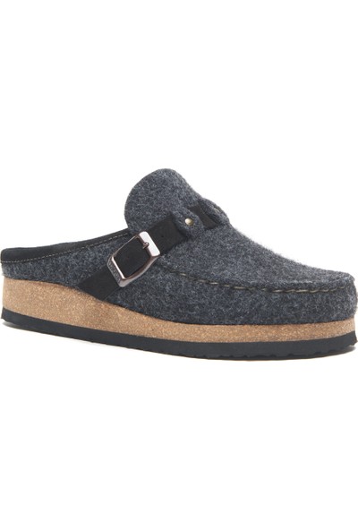 Comfortfüsse Füme Yün Mantar Tabanlı Unisex Terlik-Rike-W Comfortfüsse Füme Yün Mantar Tabanlı Unisex Terlik-Rike-W