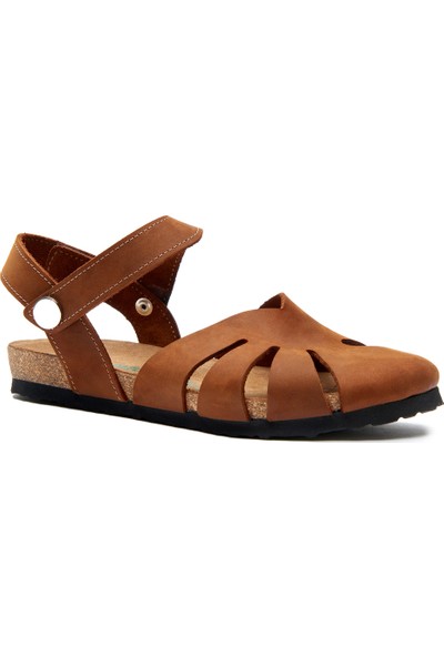 Comfortfüsse Kahverengi Crazy Deri Mantar Tabanlı Kadın Babet-Evelyn Comfortfüsse Kahverengi Crazy Deri Mantar Tabanlı Kadın Babet-Evelyn