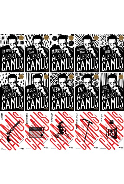 Albert Camus 15 Kitap Set Yabancı-Veba-Başkaldıran İnsan-Sisifos Söyleni Albert Camus 15 Kitap Set Yabancı-Veba-Başkaldıran İnsan-Sisifos Söyleni