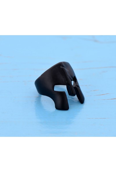 Apptakı Miğfer Mat Siyah Yüzük