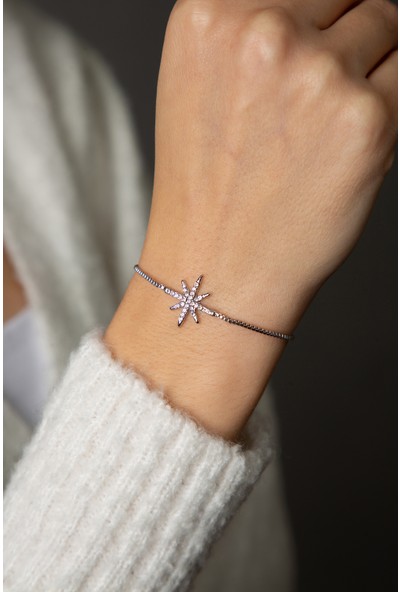 Elika Bijoux Kadın Asansörlü Yıldız Model Bileklik