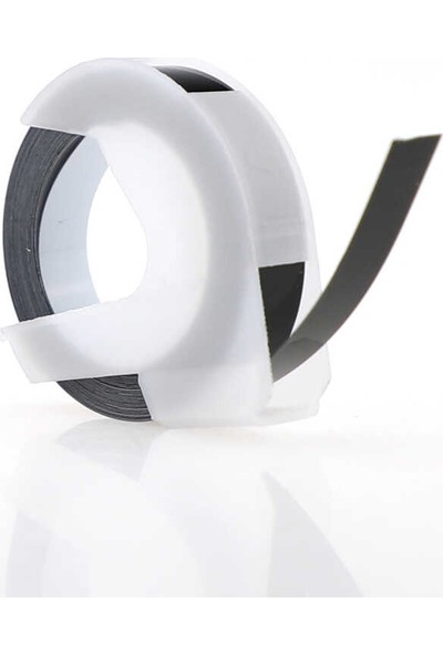 Etiketim Muadil Dymo Kabartma Siyah 9mm Etiketim Muadil Dymo Kabartma Siyah 9mm