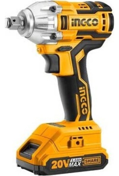 Ingco Power Pro Speed 20V 2AH Çift Akülü Somun Sıkma Bijon Setli CIWLI2001 Ingco Power Pro Speed 20V 2AH Çift Akülü Somun Sıkma Bijon Setli CIWLI2001