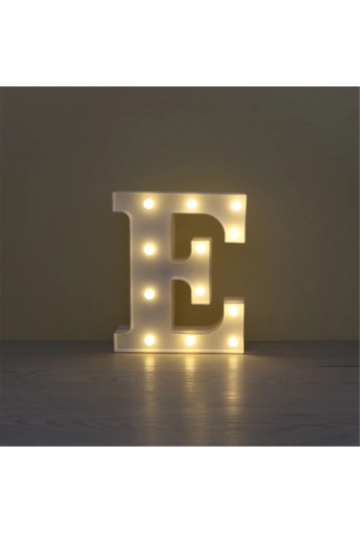 Orijinaldükkan Dekoratif LED Işıklı E Harfi