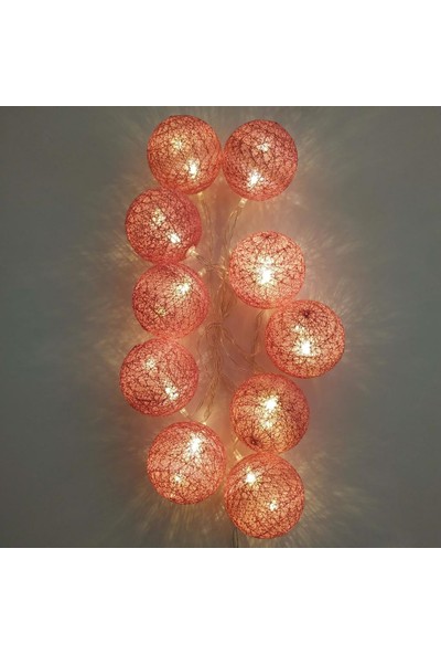 Orijinaldükkan 2 Metre LED Işıklı Koyu Pembe Ipli Toplar Pilli Aydınlatma Ev Dekorasyonu Orijinaldükkan 2 Metre LED Işıklı Koyu Pembe Ipli Toplar Pilli Aydınlatma Ev Dekorasyonu